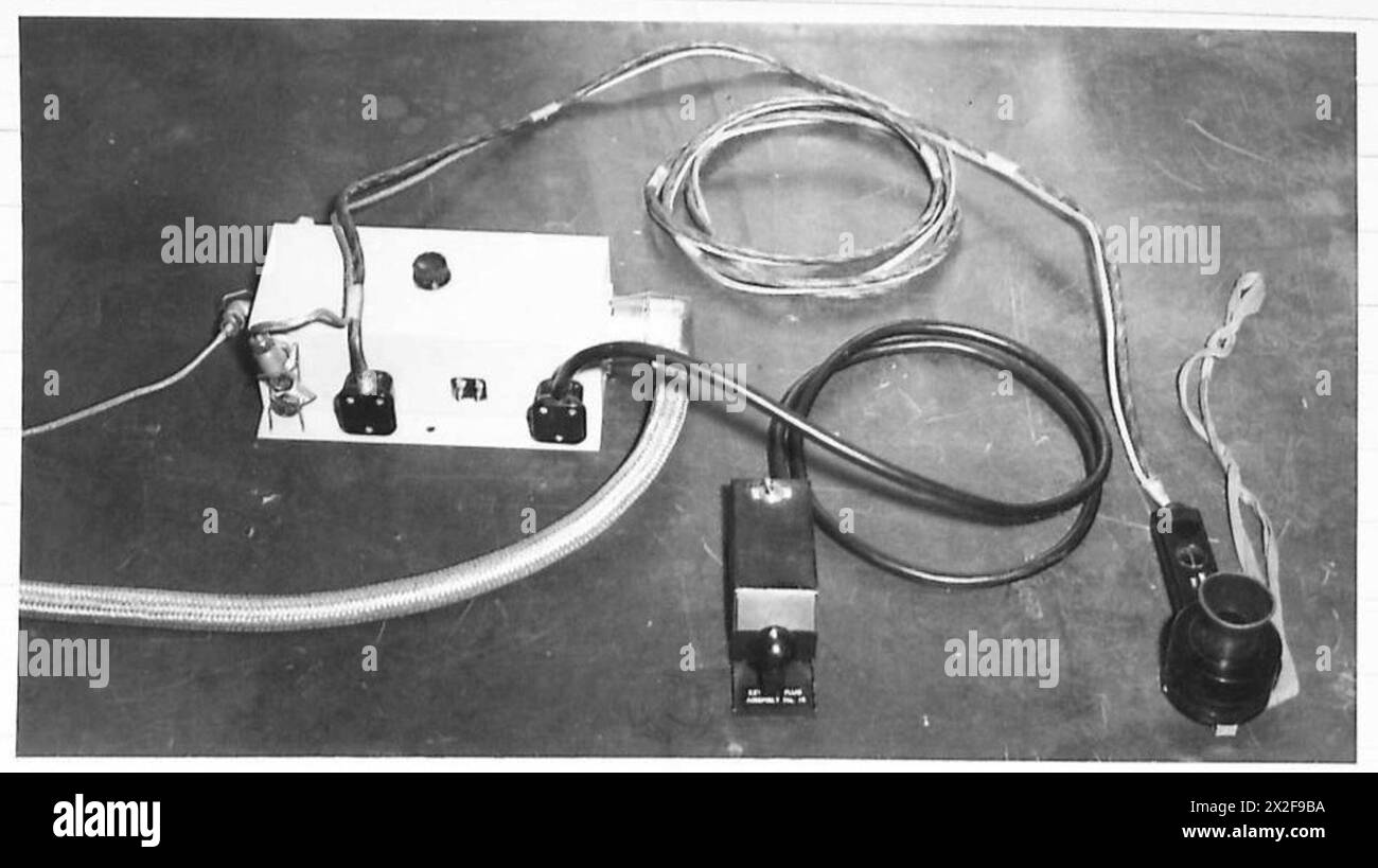 WIRELESS EQUIPMENT - Junction box showing connections to microphone and ...