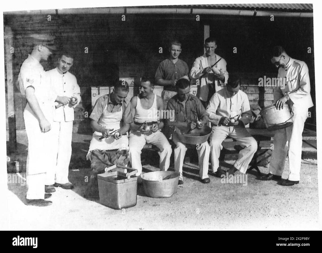 BRITISH TROOPS IN PALESTINE - A scene at the Cookhouse , British Army ...