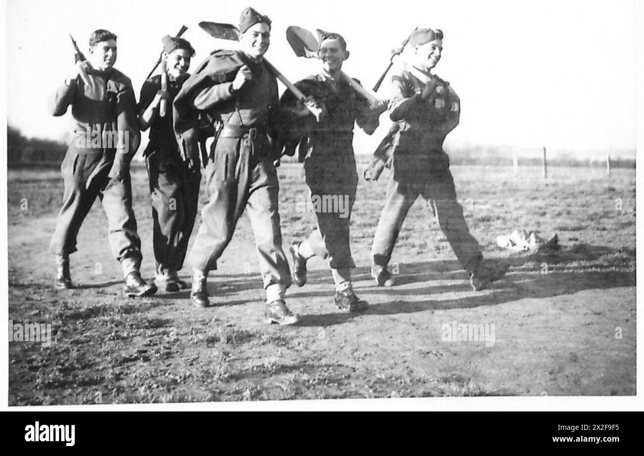 YOUNG SOLDIER S BATTALION - A digging party sets off British Army Stock ...