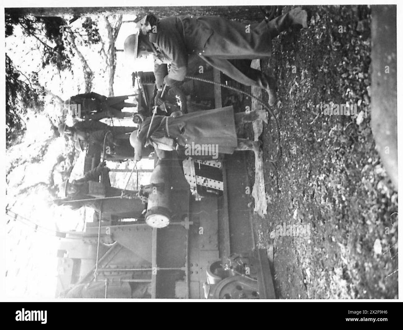 Loading and firing drill Black and White Stock Photos & Images - Alamy