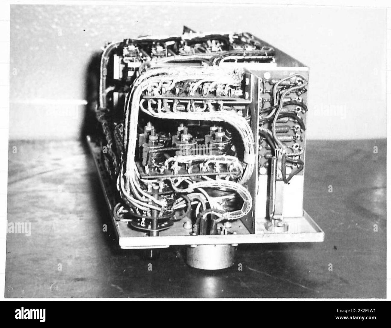 Wireless communication equipment is used by a British Army S.P.F. unit ...
