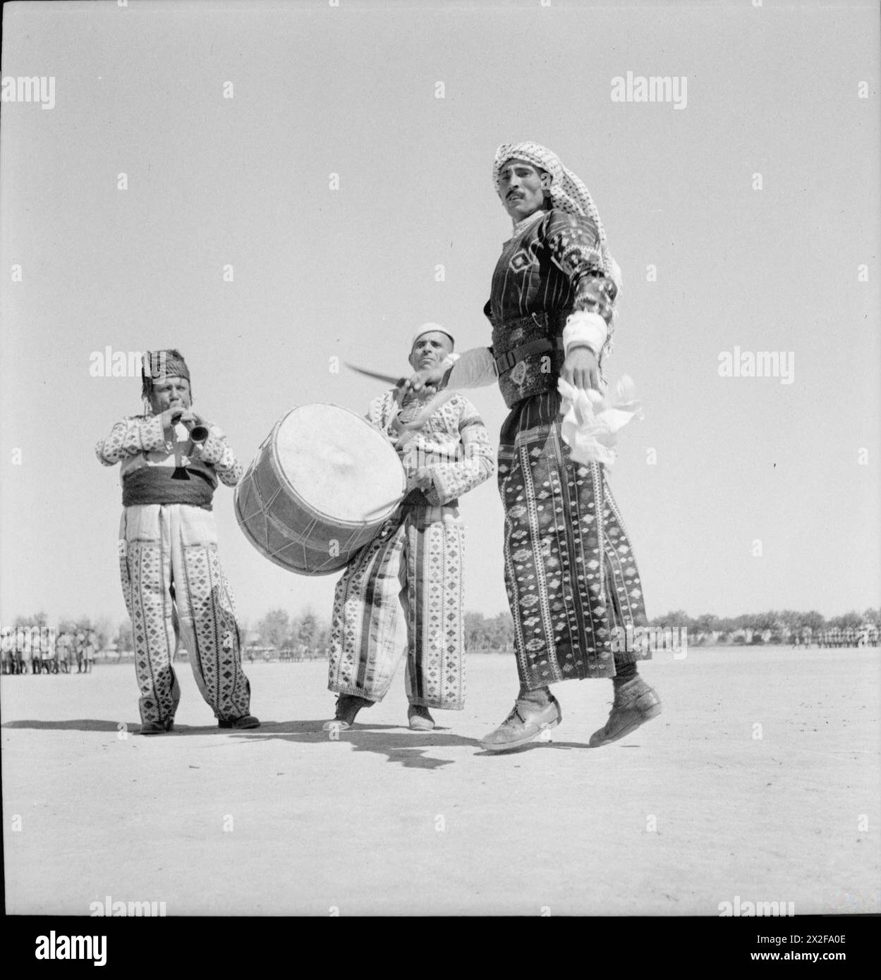 Assyrian dancer and musicians in Iraq perform the traditional Khigga ...