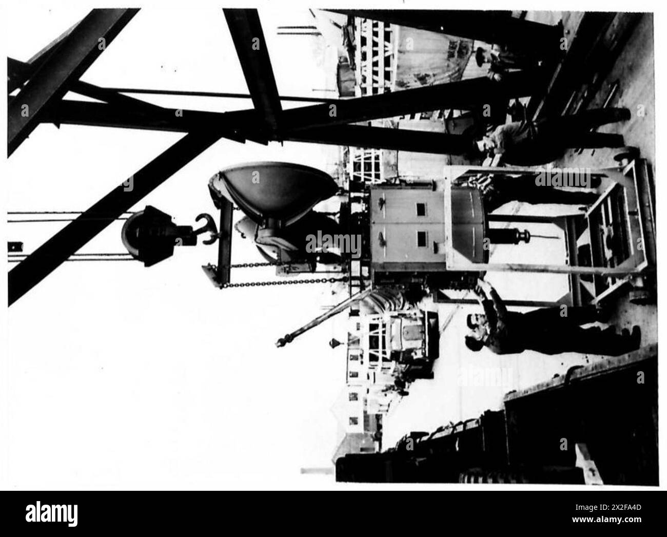 RADAR - 4th Echelon work - Stage 2 - Lowering the section of the G.L ...