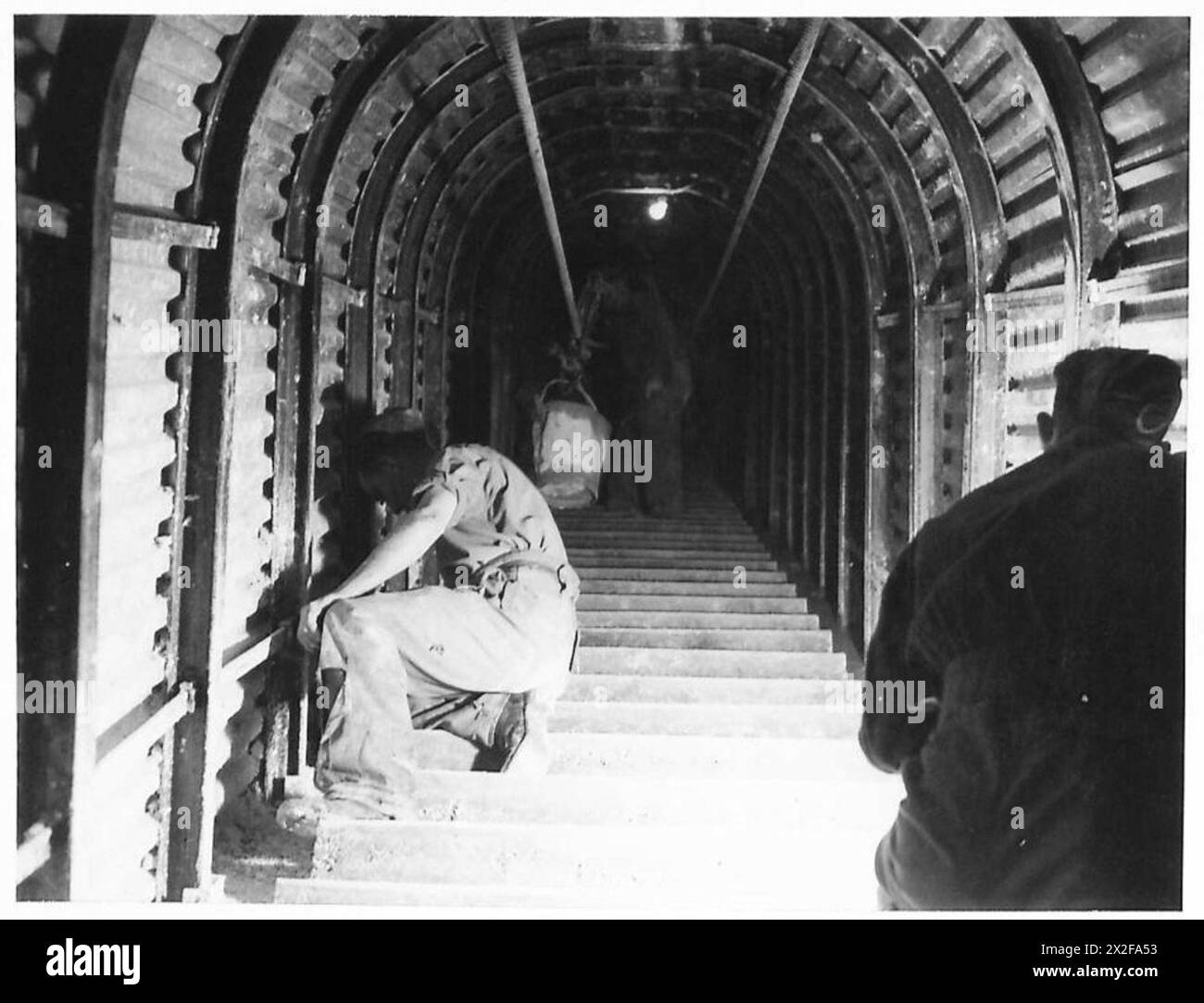 SUBTERRANEAN OPERATIONS CENTRE UNDER CONSTRUCTION - "Sappers" finishing ...