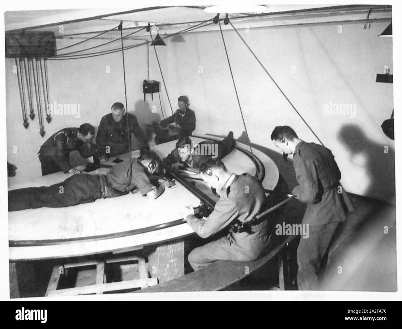 The interior of the Fortress Table Plotter and Cross Observatory used ...