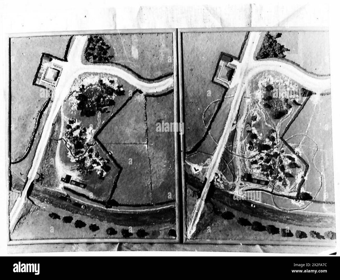 CAMOUFLAGE - Models in relief showing the right and wrong methods of ...