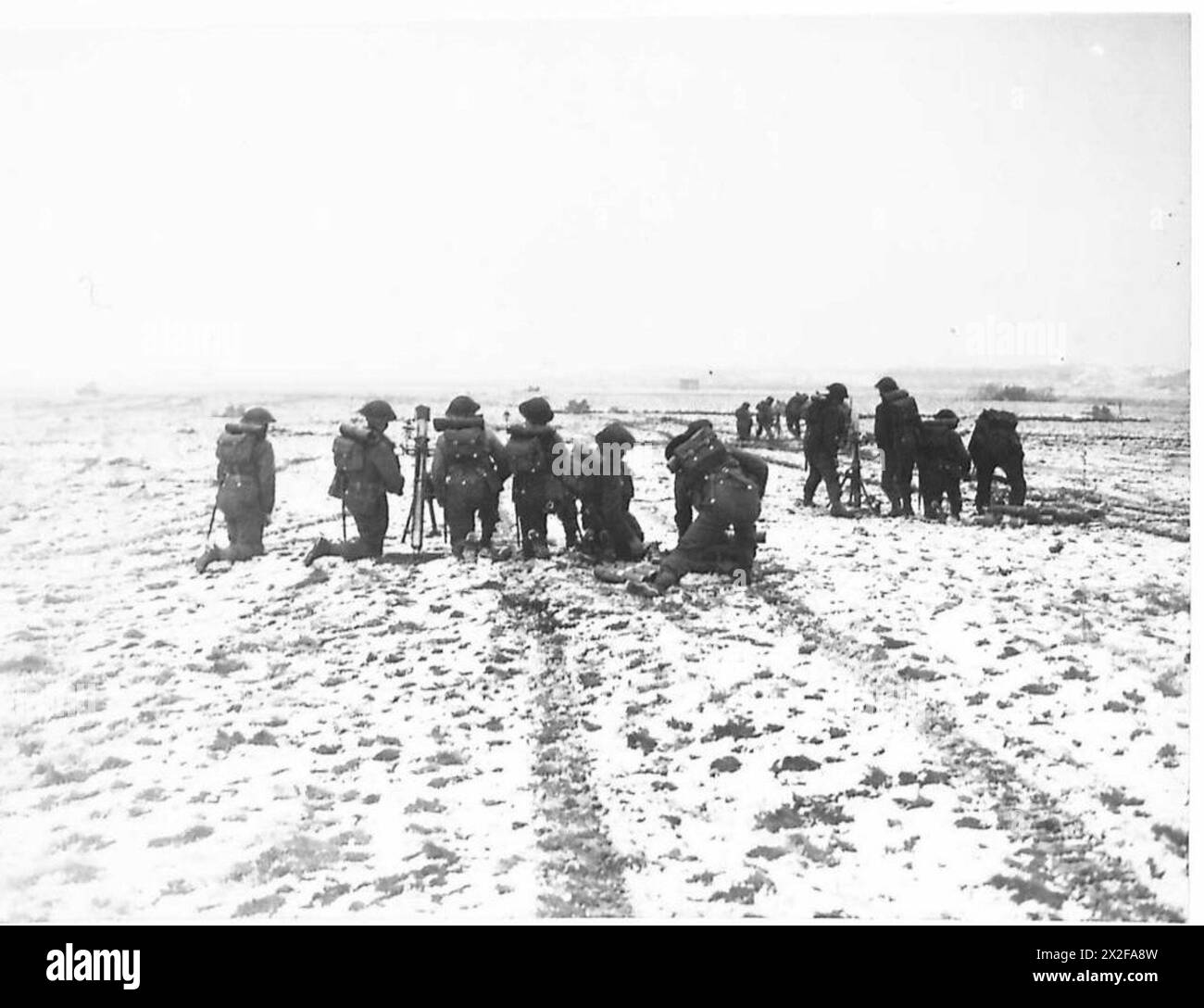 FACTORY WORKERS SEE ARMY IN ACTION - Three inch mortar sections in ...