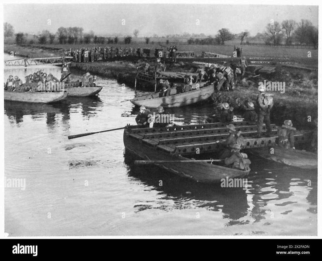 Brigade headquarters construction Black and White Stock Photos & Images ...