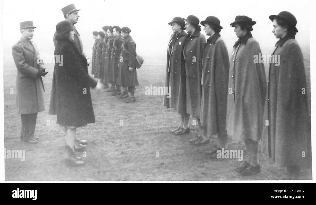 Photograph showing British nurses working with French forces under ...