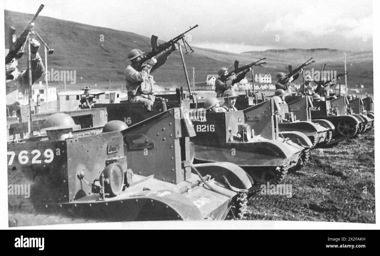 Canadian 'Royal' troops operate Bren carriers during deployments in ...