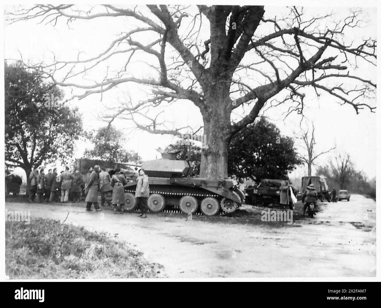 BIG SCALE OPERATIONS "SOMEWHERE IN ENGLAND" - A tank and other vehicles ...