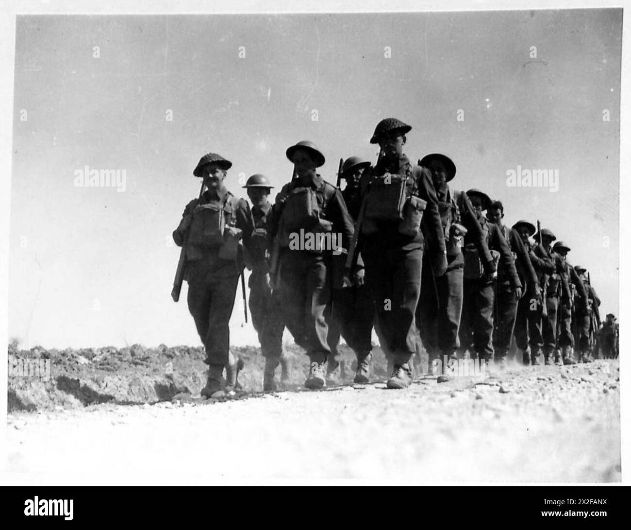 PHOTOGRAPHS TAKEN OF BRITISH TROOPS IN GREECE - British infantry on the ...