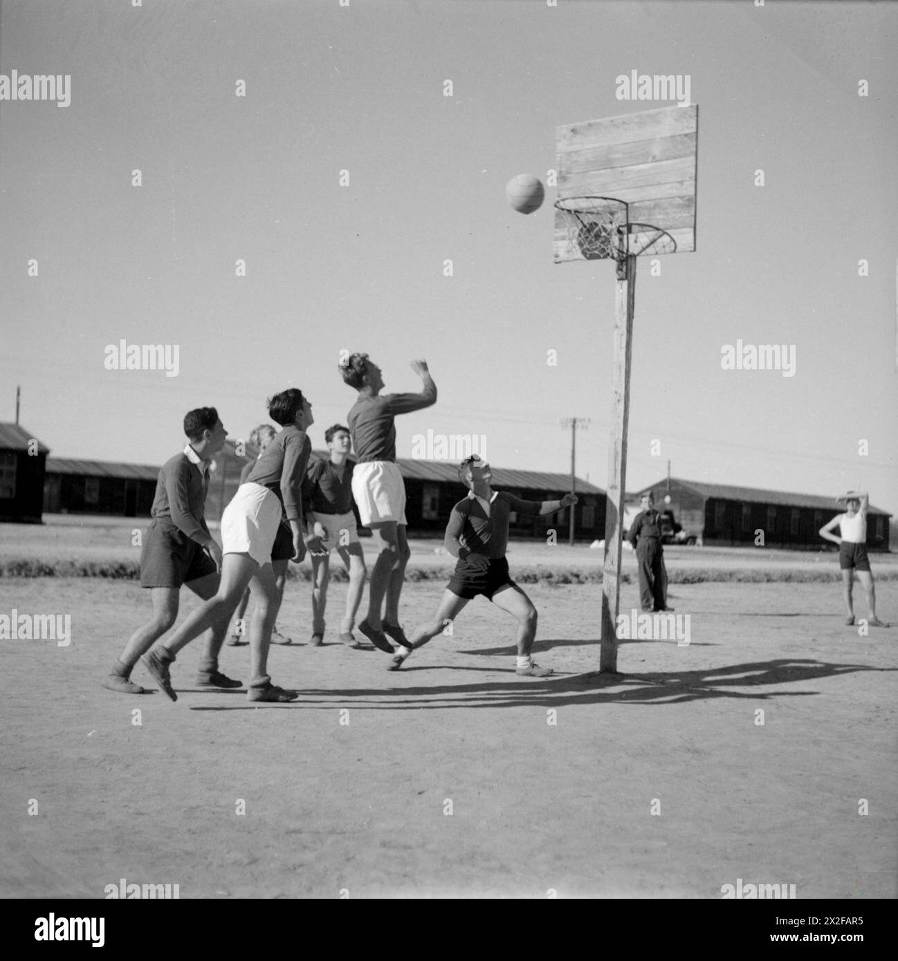 THE POLISH ARMY IN THE MIDDLE EAST, 1942-1943 - The cadets playing ...
