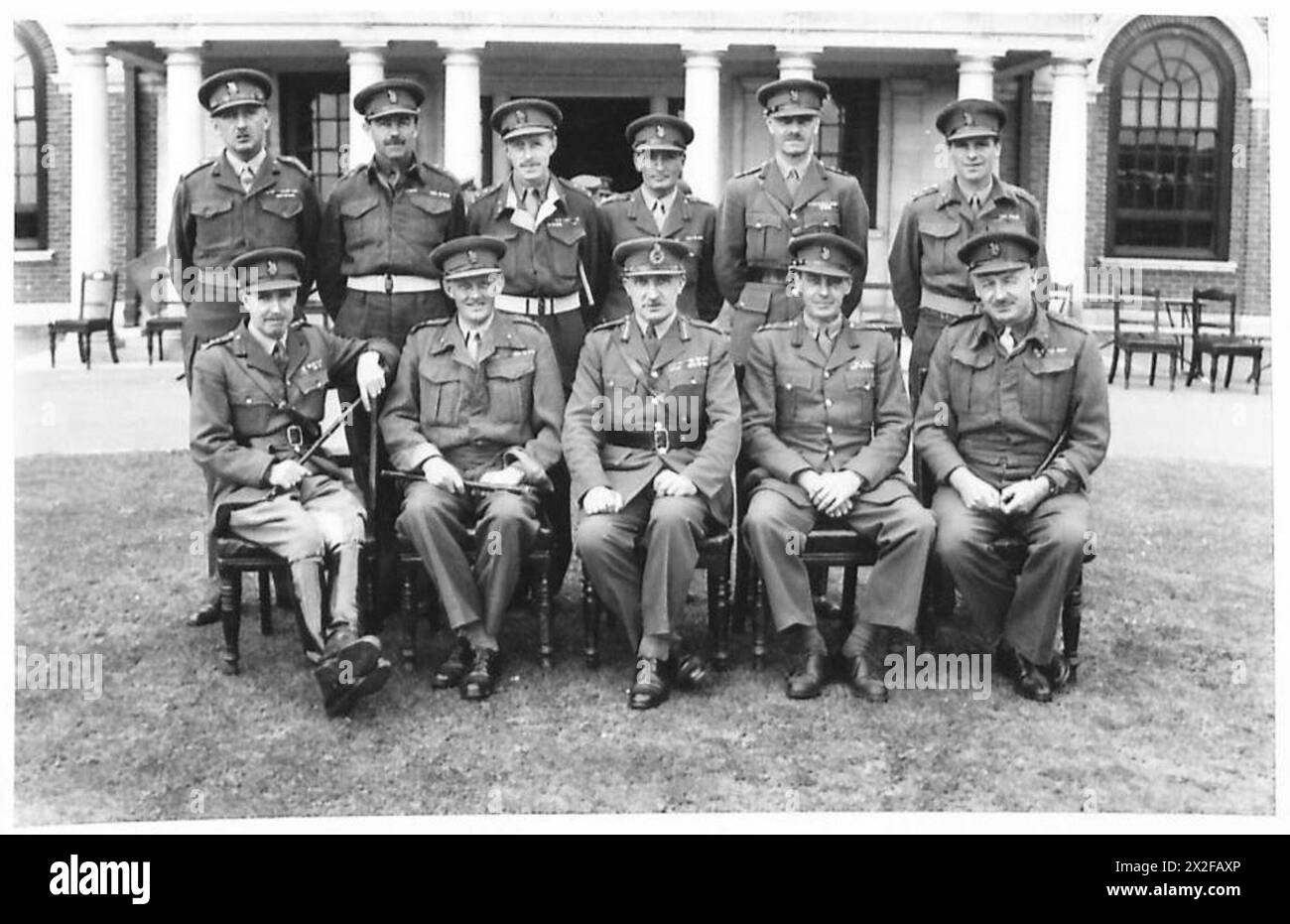 negative - Group of officers at D.R.A. Conference at Larkhill British ...