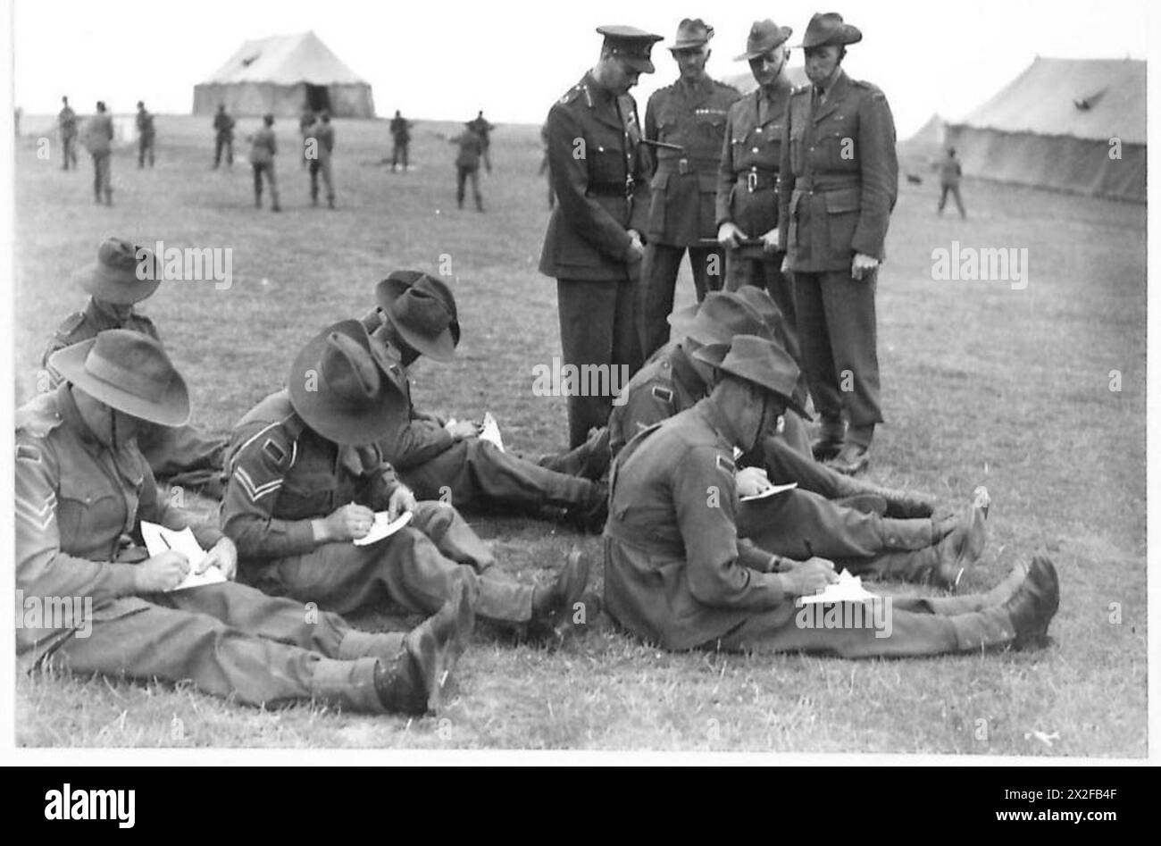 Australian soldiers during an exercise Black and White Stock Photos ...