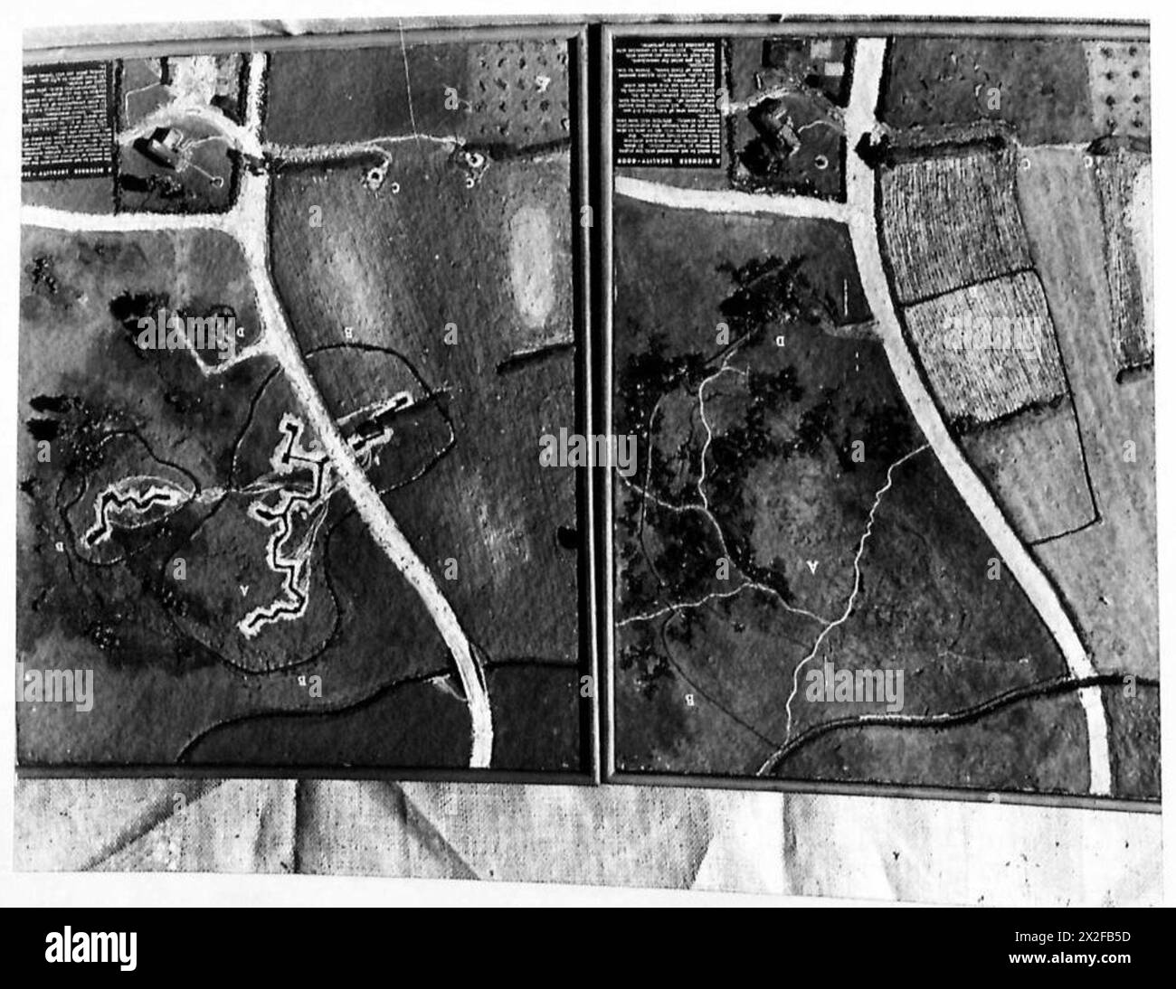 CAMOUFLAGE - Models in relief showing the right and wrong methods of ...