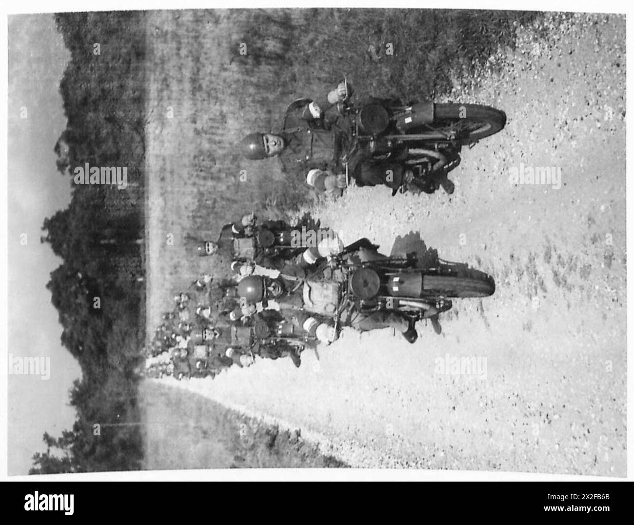 WITH THE ROYAL CORPS OF SIGNALS - Some of the motor-cyclists about to ...