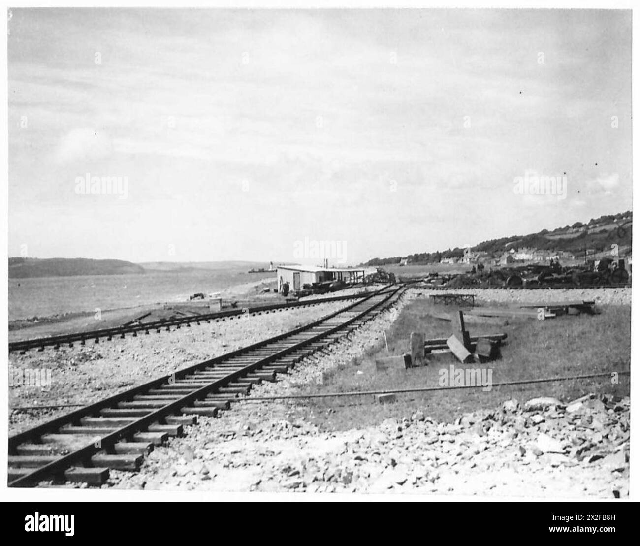 Construction activity at Lock Ryan in Wigtownshire (Series III ...