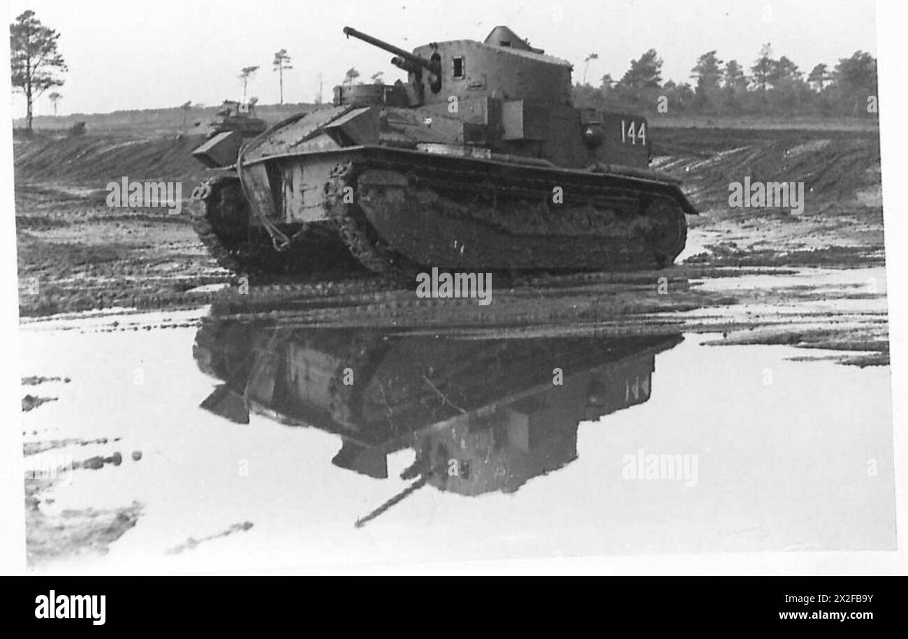 Royal Tank Corps manoeuvres at Bovington involve light, medium, and ...