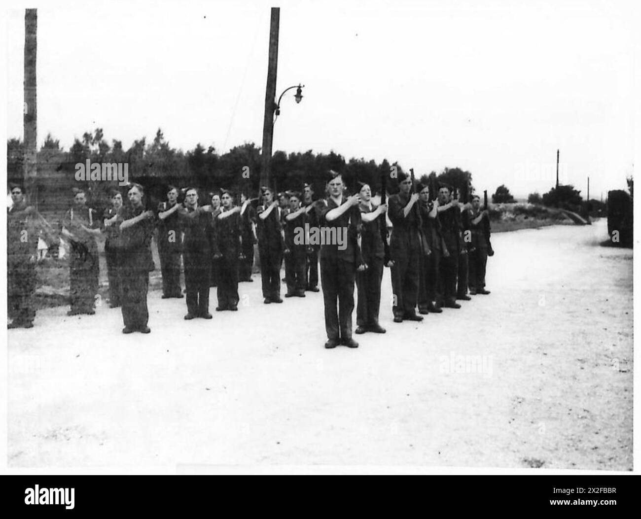 Army rifle drill Cut Out Stock Images & Pictures - Alamy