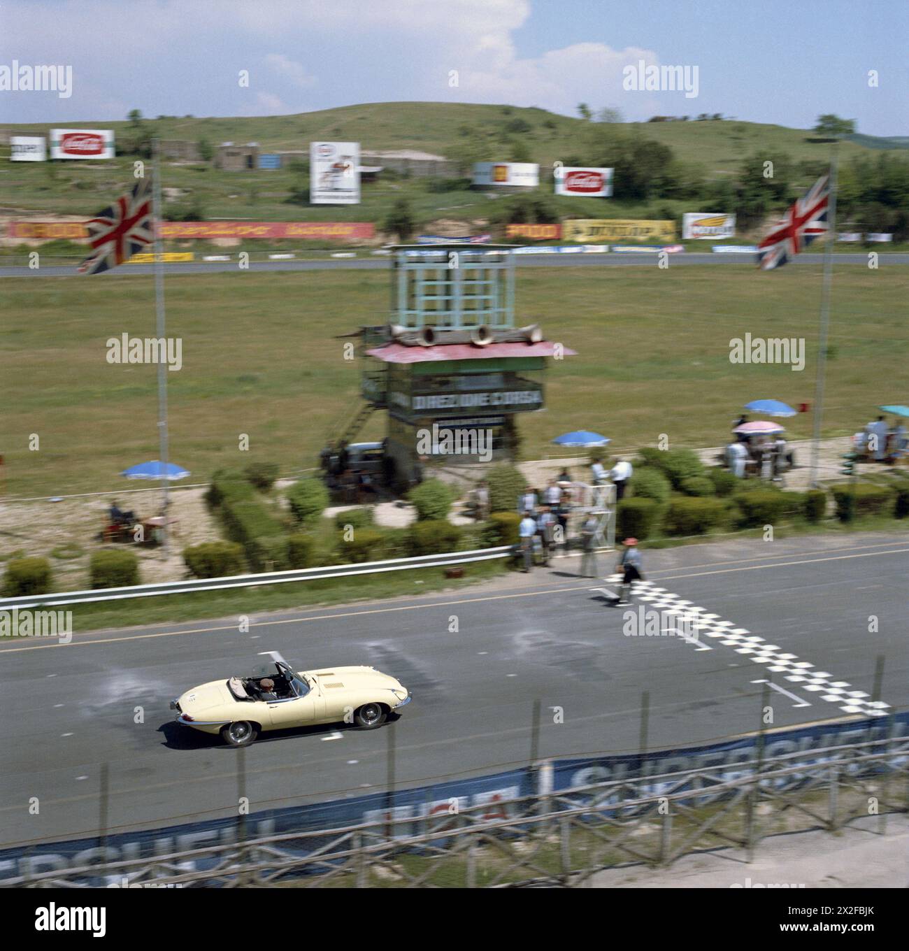 Jaguar E-type convertible, Series 1 1/2, in Pale Primrose Yellow, being ...