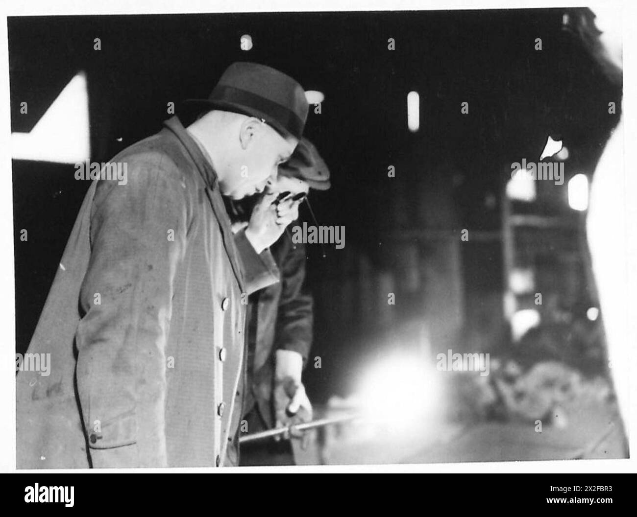 Molten steel furnace Black and White Stock Photos & Images - Alamy