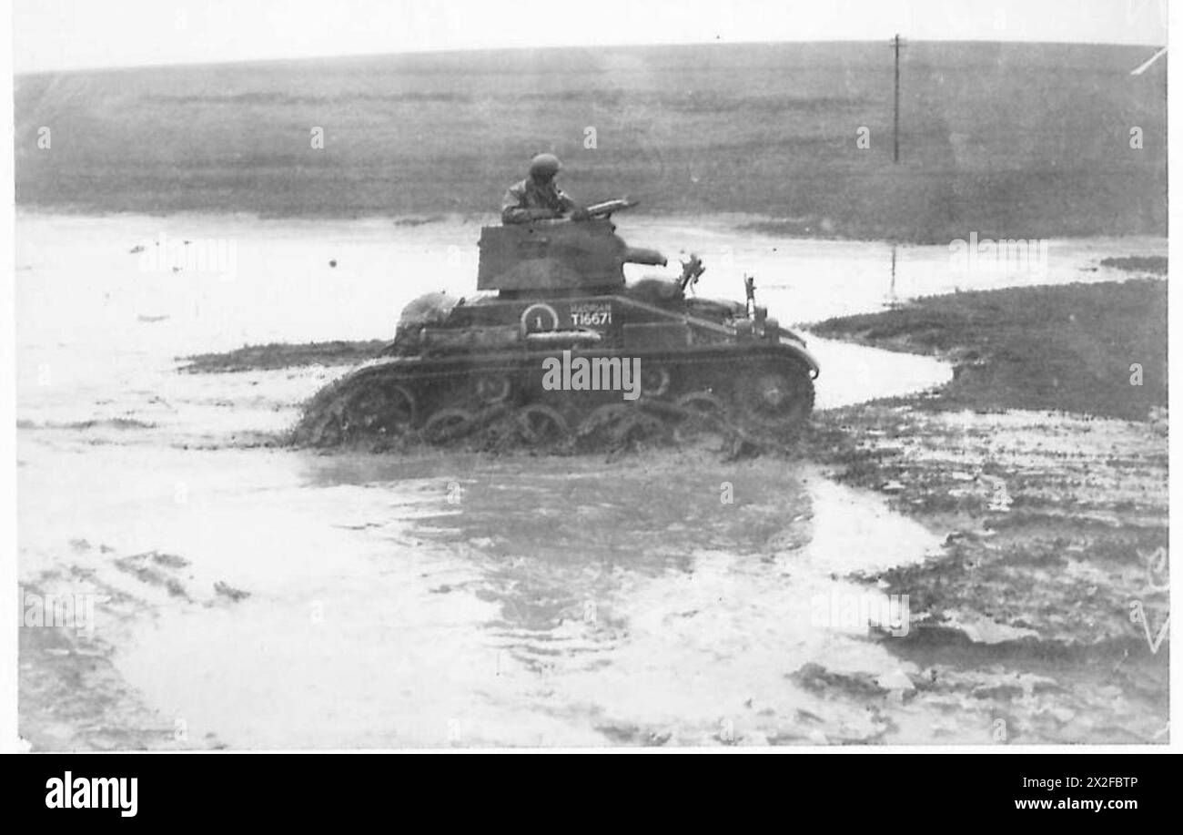 British army light tank Black and White Stock Photos & Images - Alamy