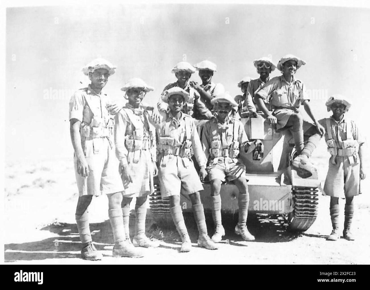 PHOTOGRAPHS OF AN INDIAN DIVISION IN THE WESTERN DESERT - Men of a Bren ...