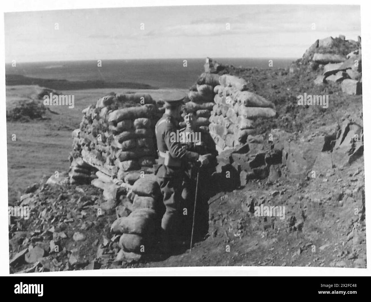 BRITISH AND CANADIAN TROOPS IN ICELAND - A typical strong point which ...