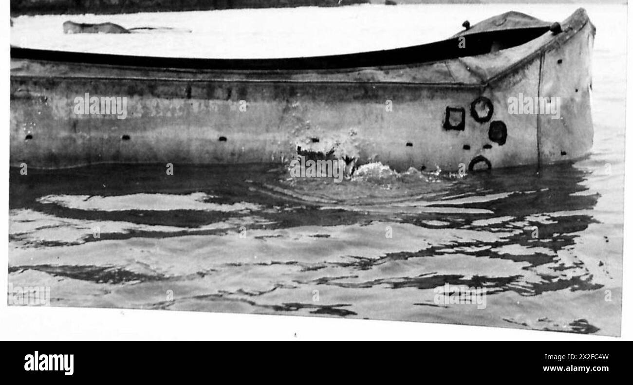 SECRET FOR 79TH ARMOURED DIVISION - D.D. Tank showing exit hole of 21b ...