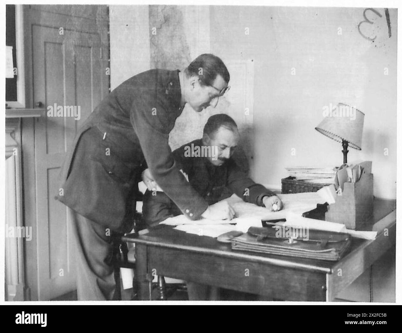 The General Officer Commanding Northern Command, with ADCs Lord Harding ...