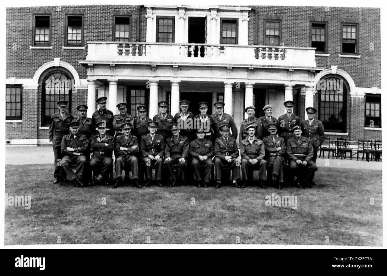negative - Group of officers at D.R.A. Conference at Larkhill British ...