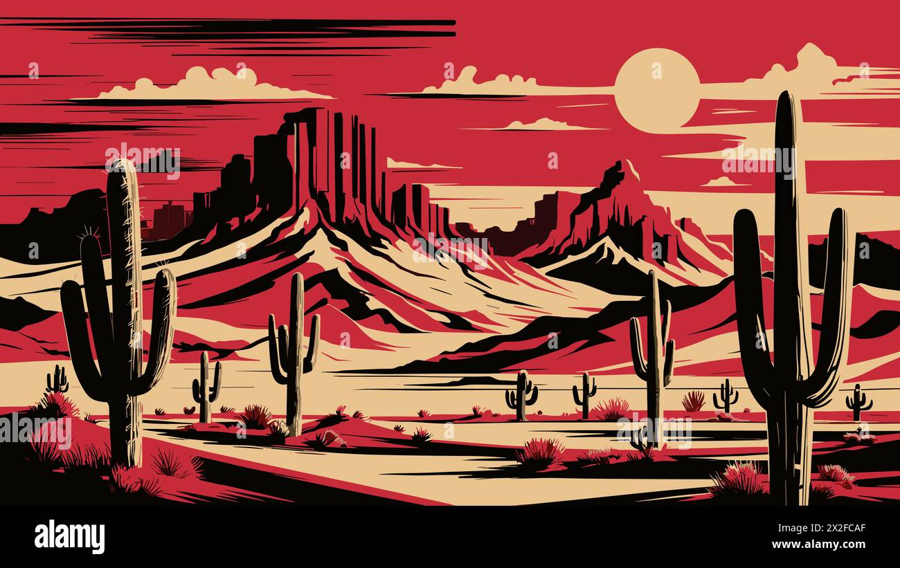 Texas landscape cloud Stock Vector Images - Alamy