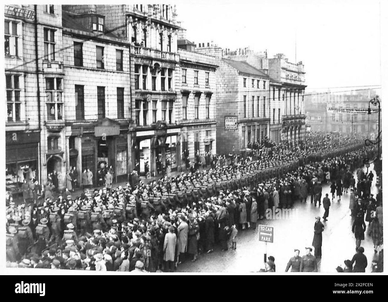 ABERDEEN WAR WEAPONS WEEK - Troops marching through the town during the ...