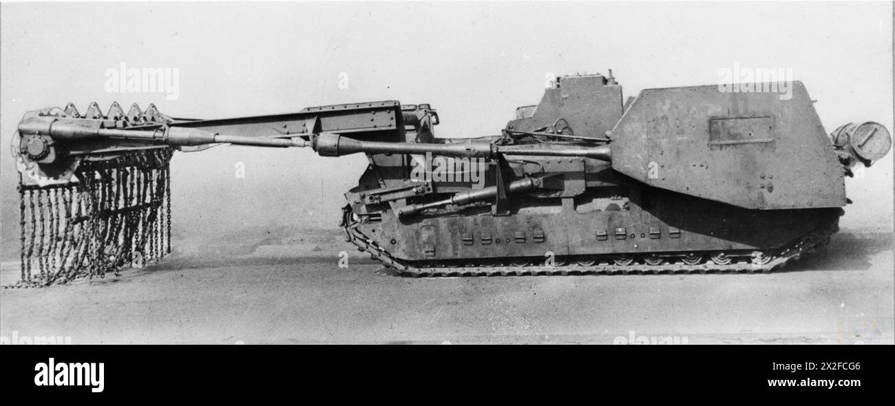 The Matilda Baron flail is an example of British Army tanks and ...