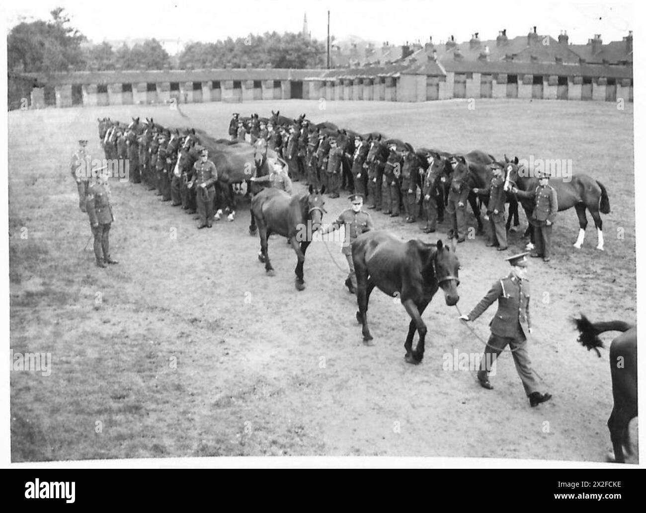 R.A.V.C. 1ST CORPS TROOPS - The parade for discharge British Army Stock ...