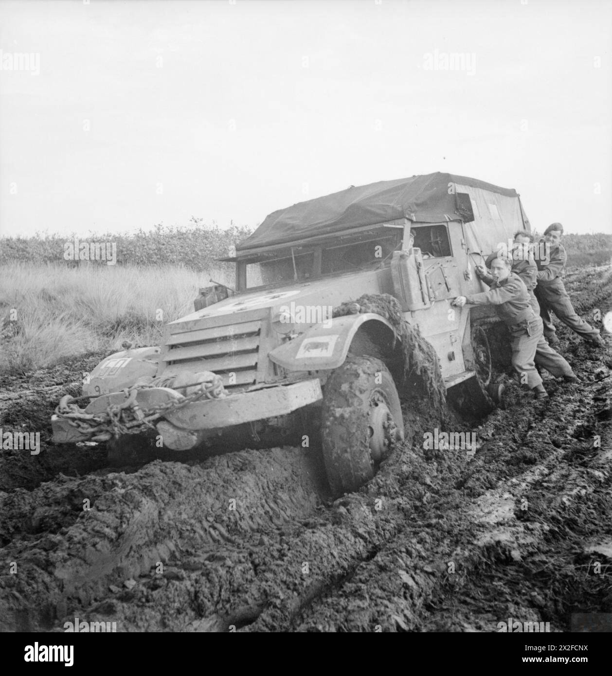 THE BRITISH ARMY IN NORTH-WEST EUROPE 1944-1945 - A signals half-track ...