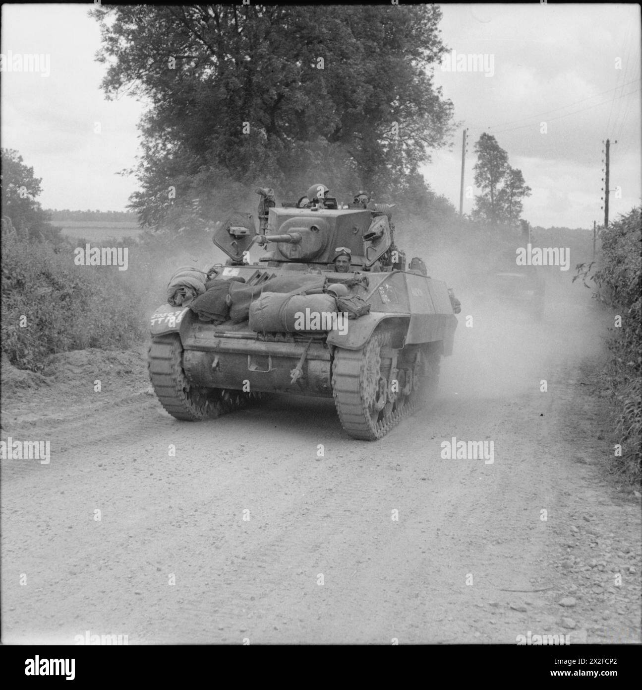 THE BRITISH ARMY IN THE NORMANDY CAMPAIGN 1944 - Stuart Mk V tanks of ...