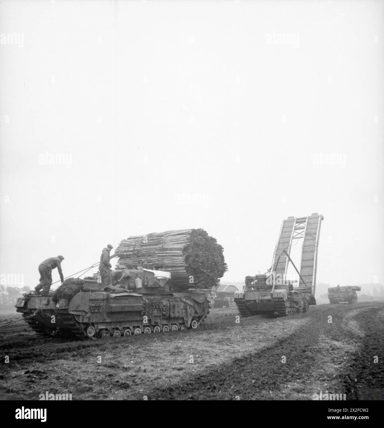 THE BRITISH ARMY IN NORTH-WEST EUROPE 1944-45 - Churchill bridgelayers ...