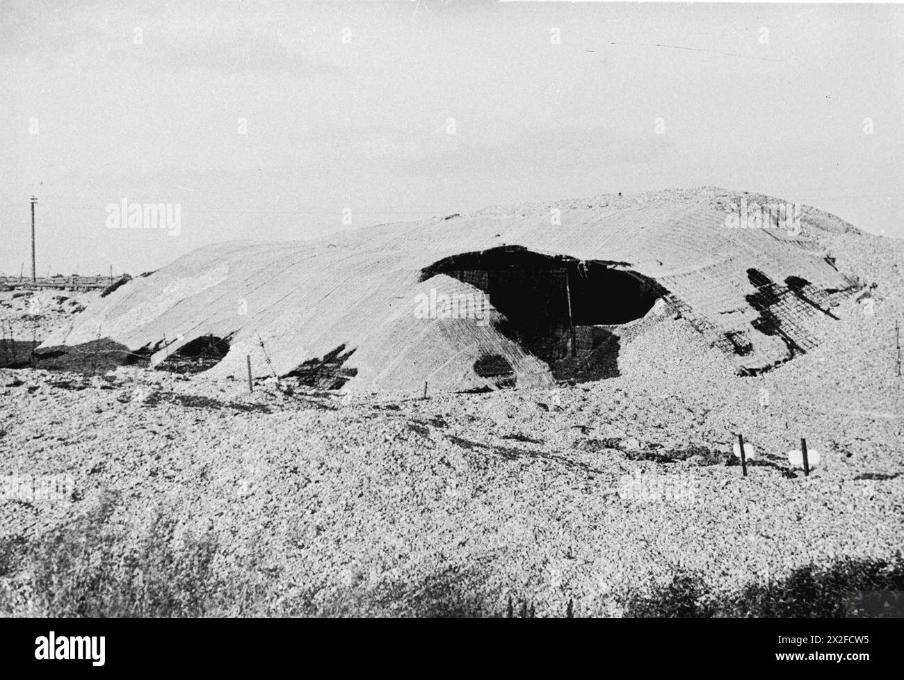 A centrifugal pump house at Dungeness, part of the PLUTO pipeline in ...