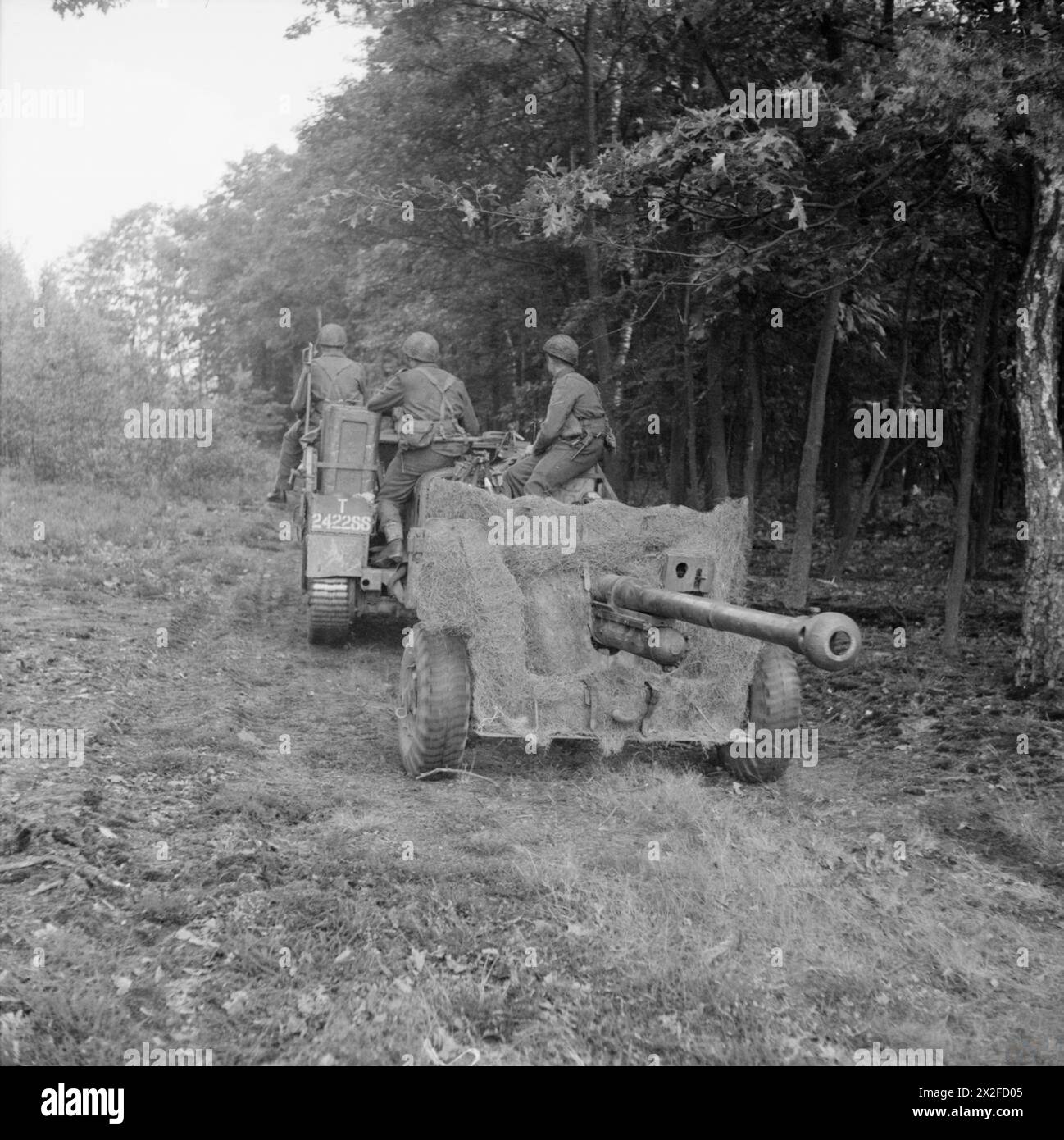 THE BRITISH ARMY IN NORTH-WEST EUROPE 1944-1945 - A Loyd carrier towing ...