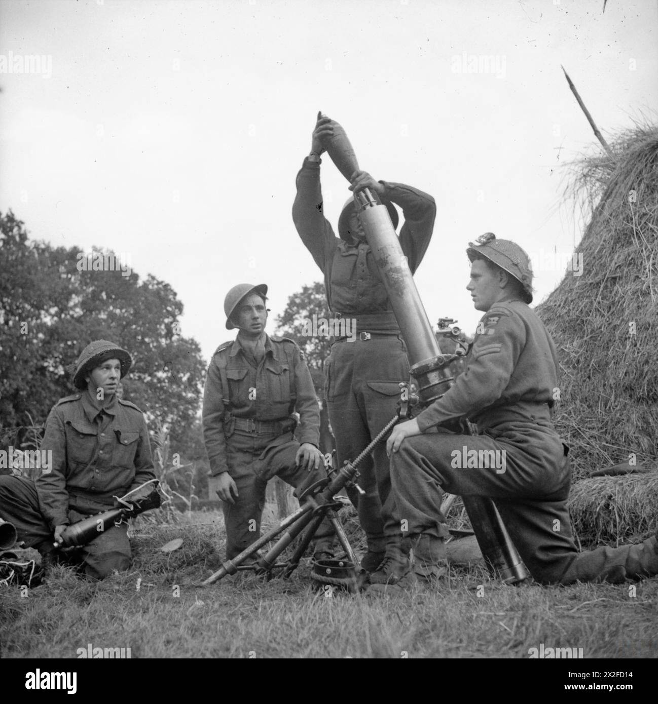 THE BRITISH ARMY IN NORTH-WEST EUROPE 1944-1945 - 4.2-inch mortar of ...