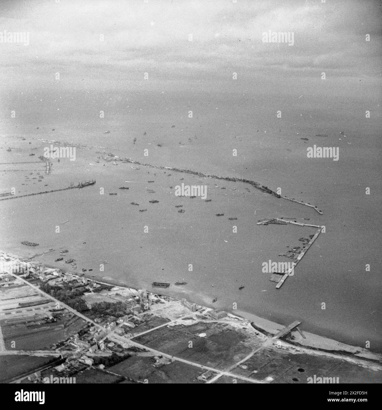 THE BRITISH ARMY IN NORTH-WEST EUROPE 1944-45 - Aerial view of the ...