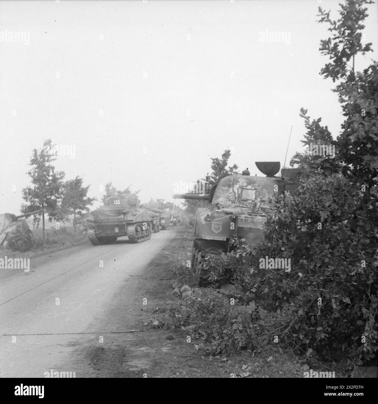 THE BRITISH ARMY IN NORTH-WEST EUROPE 1944-45 - Sherman tanks of the ...