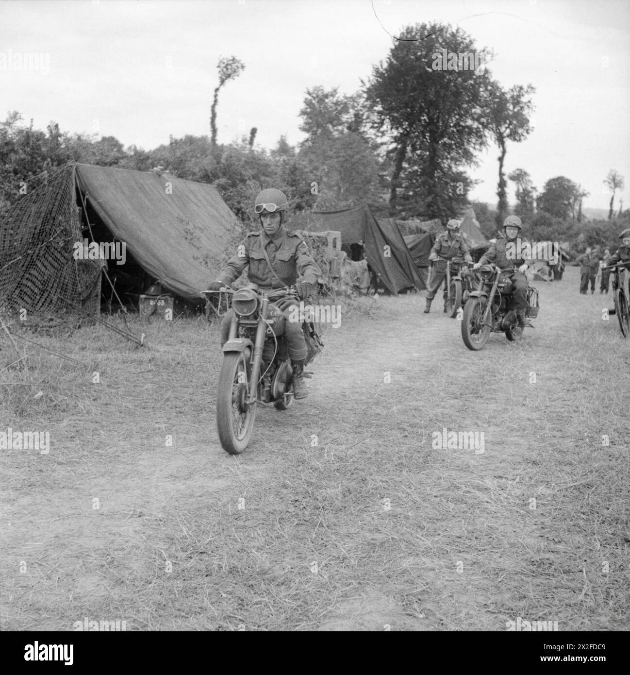 NCOs of No. 10 Field Hygiene Section depart on an inspection tour using ...