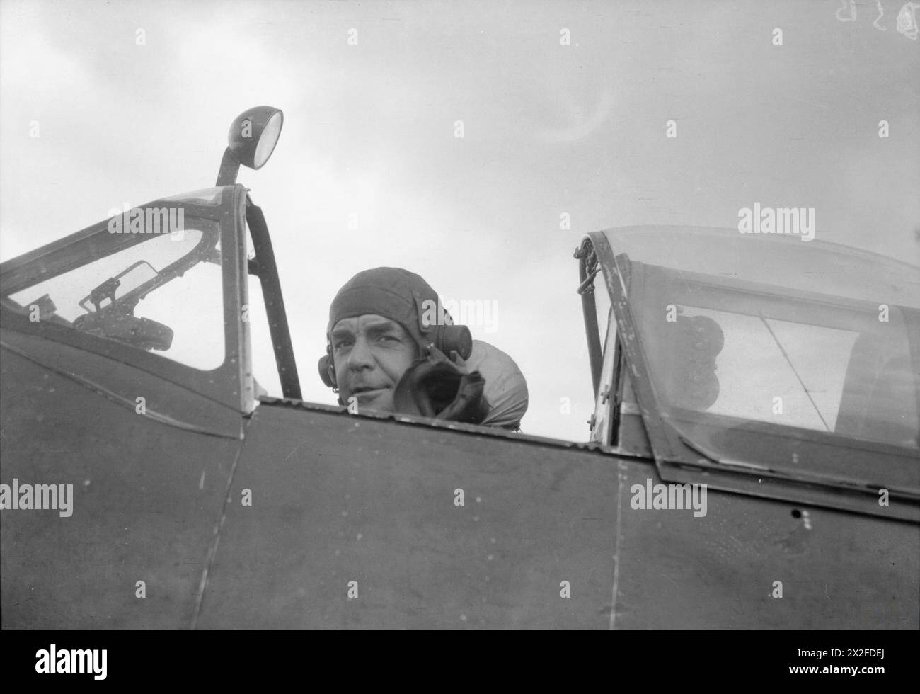 Air Vice-Marshal Harry Broadhurst, commanding No. 83 Group, prepares to ...