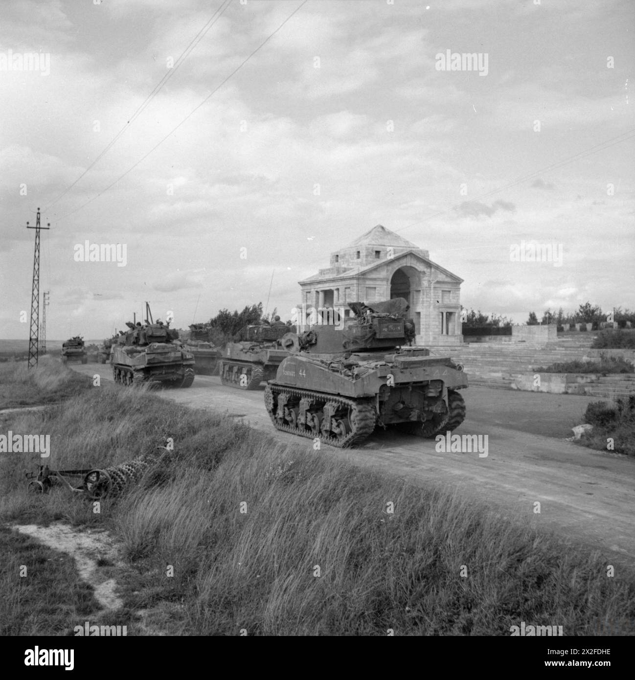 THE BRITISH ARMY IN NORTH-WEST EUROPE 1944-45 - Sherman tanks of Guards ...