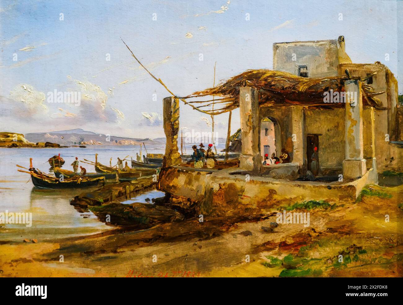 Miseno by Anton Sminck Van Pitloo (1790-1837), 1833, oil on paper ...