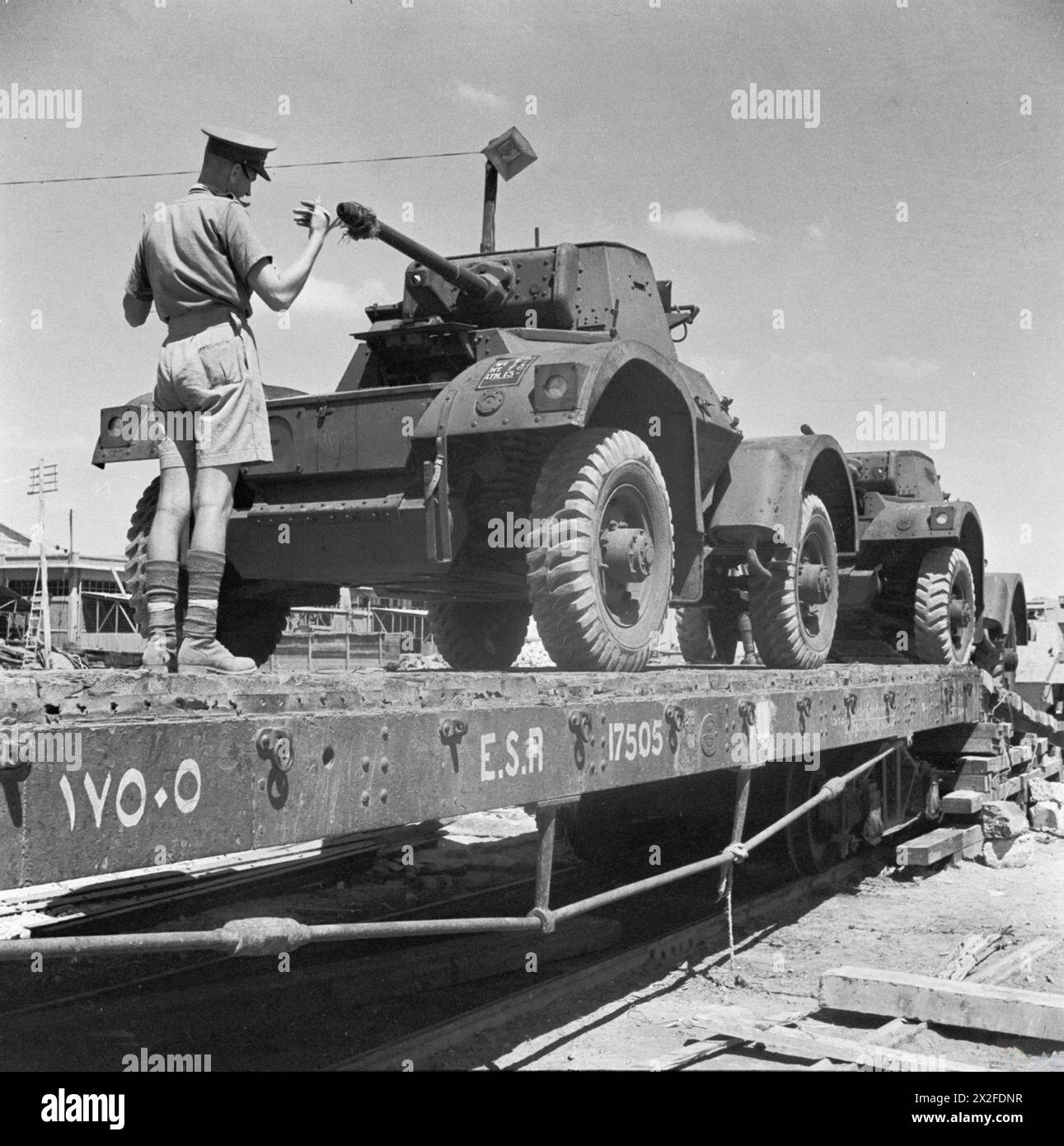 THE BRITISH ARMY IN NORTH AFRICA 1942 - Newly-arrived Daimler armoured ...