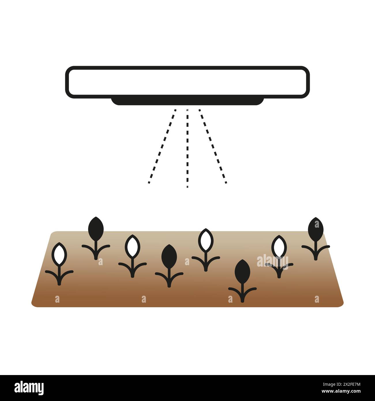 Indoor LED growth lamp. Seedling development illumination. Energy ...